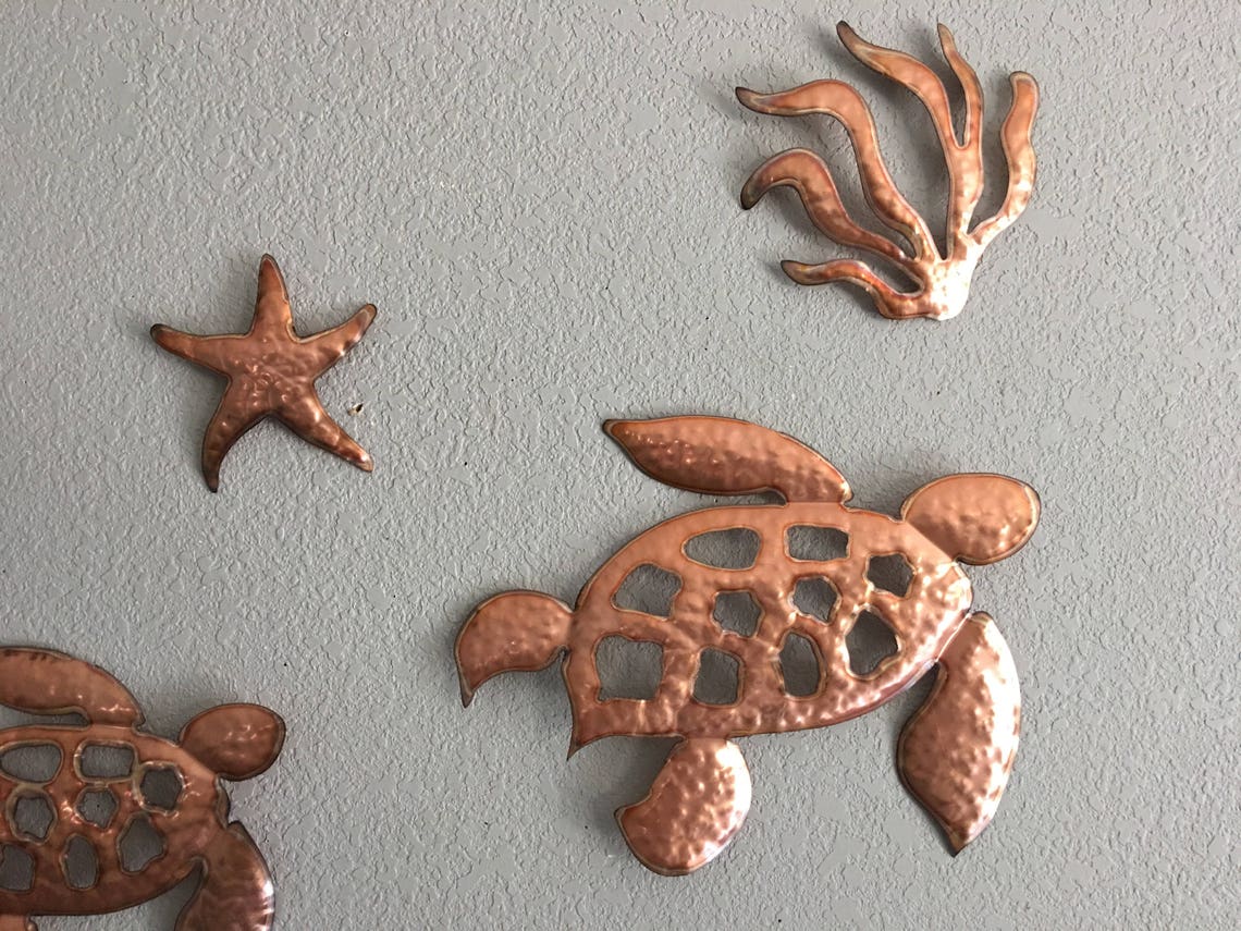 Sea Turtles 4 Pc Set Sea Turtles Theme Sea Turtles Home | Etsy