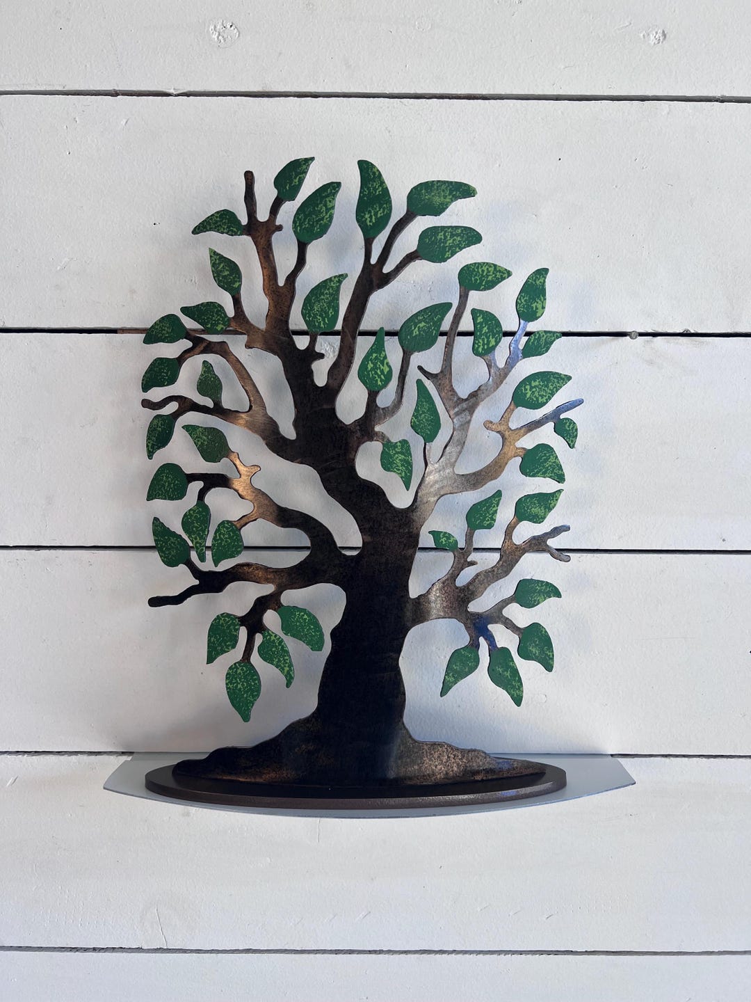 Copper Patina Metal Tree of Life Sculpture, Steel Art Decor - Etsy