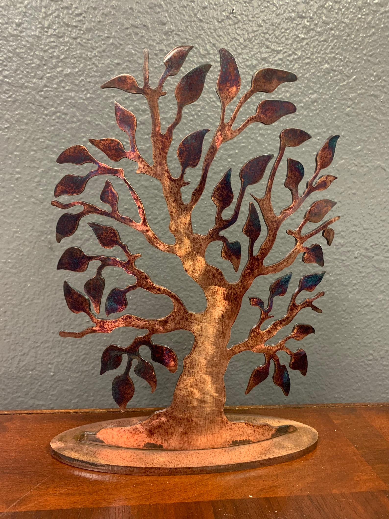 Metal Tree Metal Art Tree Sculpture Room Decor Rustic - Etsy