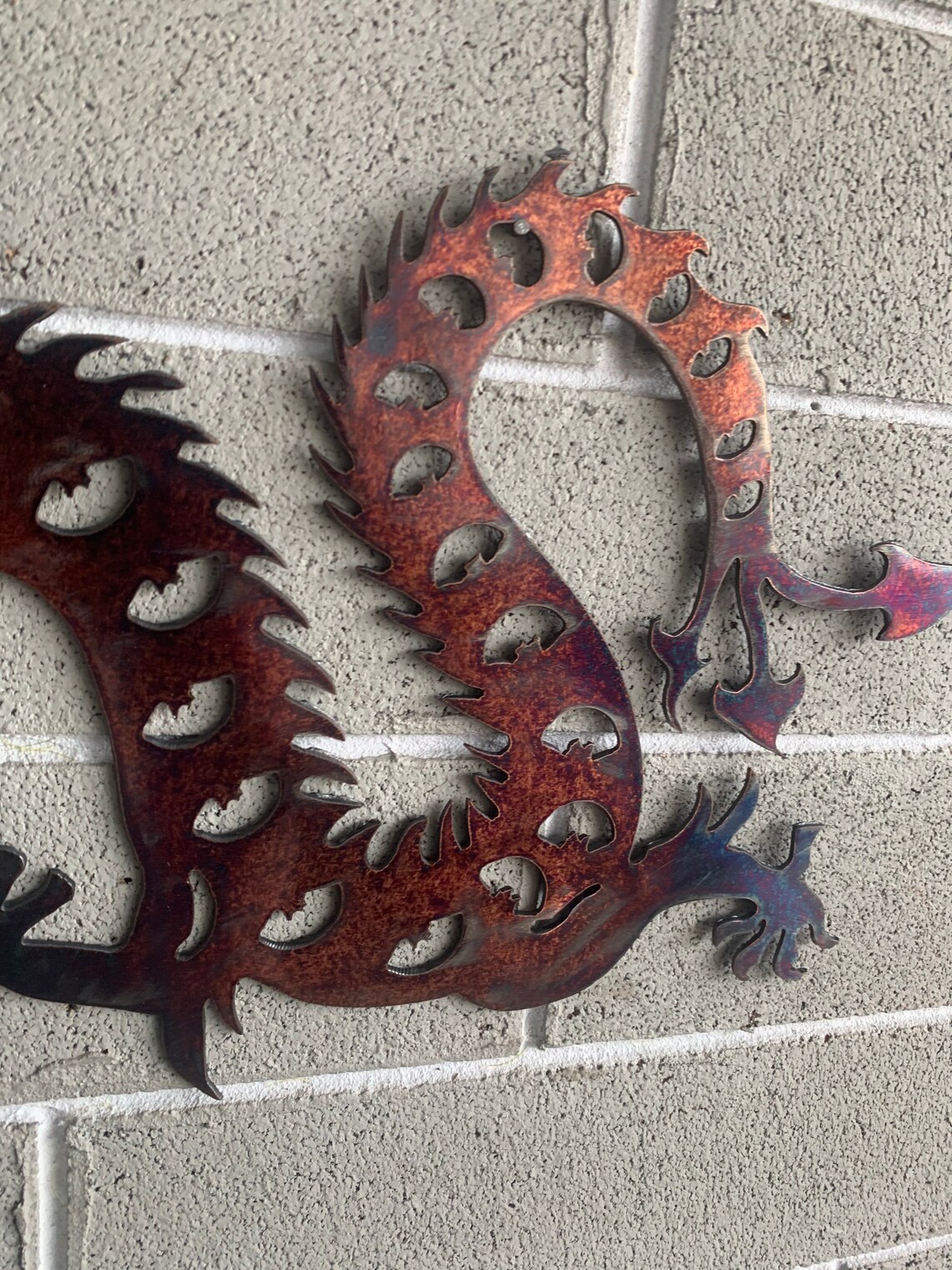 Metal Chinese Dragon - Metal Dragon - Dragon Zodiac - Metal Art - Wall ...