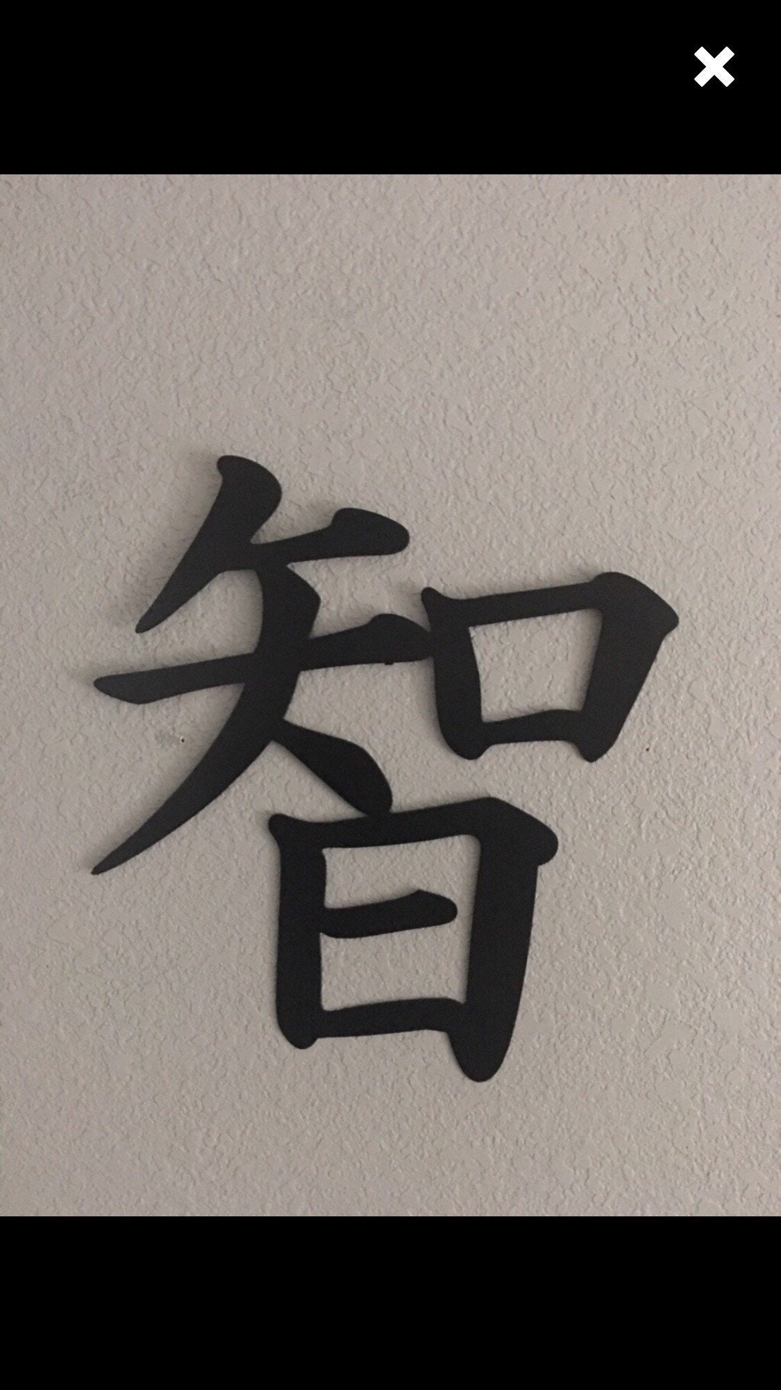 Wisdom Kanji Wisdom Sign Home Decor Metal Wall Art - Etsy