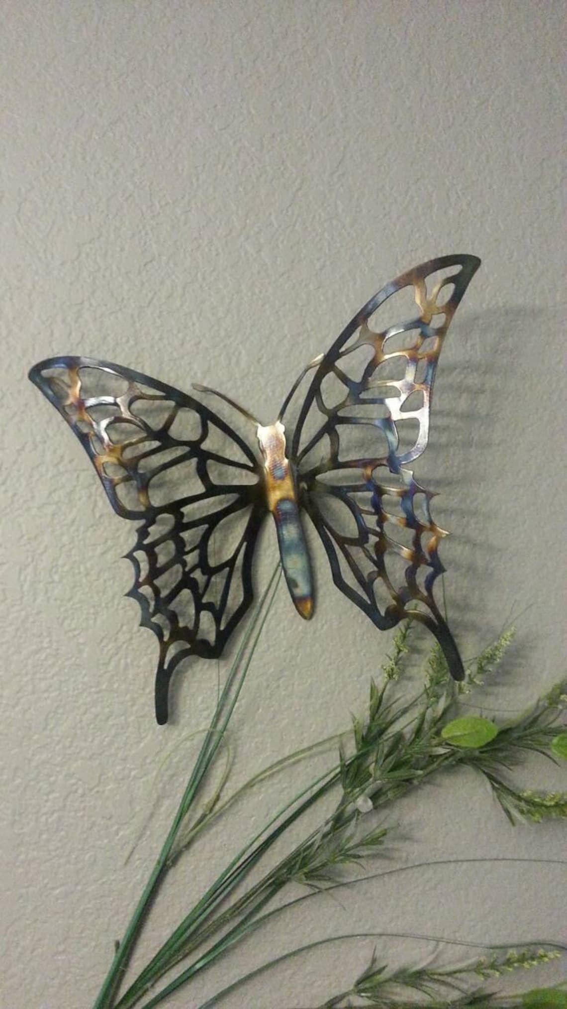 Metal Butterfly Metal Art Butterfly Home Decor Metal Art | Etsy
