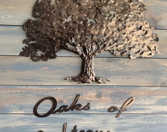 Large Watercolor Painting of Oak Tree With Bible Verse, Scripture Wall ...