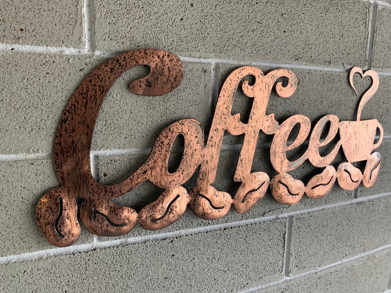 Metal Coffee Sign. Kitchen Art Metal Art. Hanging Metal Art | Etsy