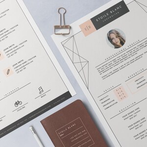 Unique Resume Design and Media Creative CV Template . Stylish - Etsy