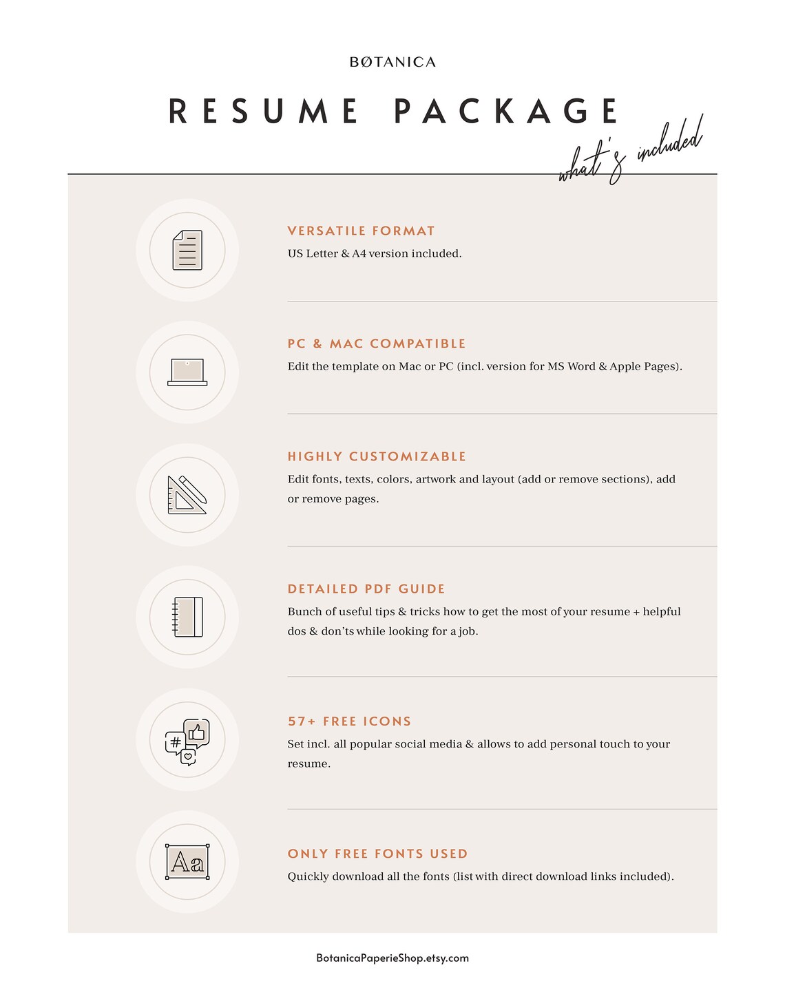 Unique Resume Design and Media Creative CV Template . Stylish | Etsy