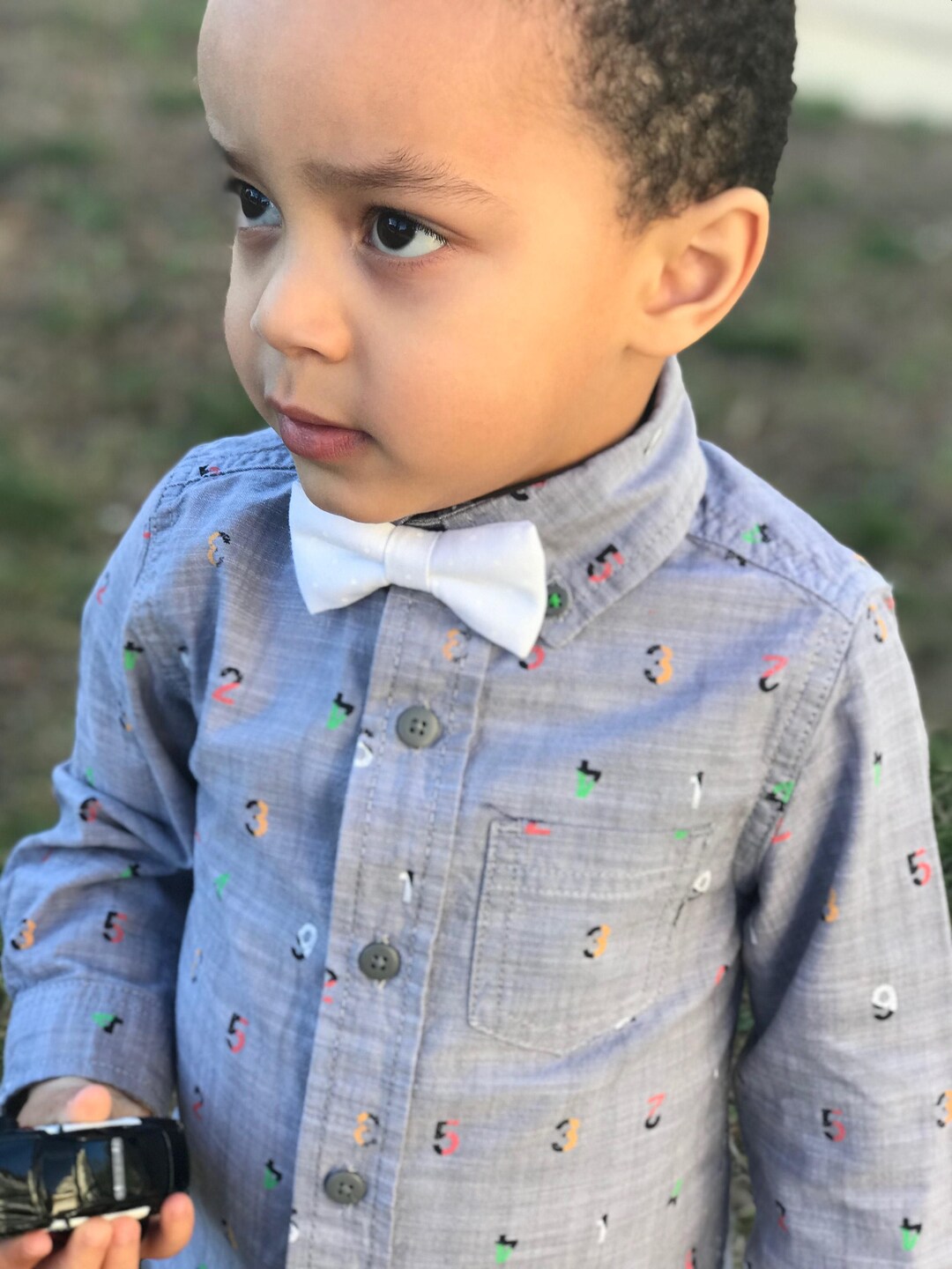 White Mini Dots Over White Bow Tie. White Bow Tie. Polka Dots Bow Tie ...