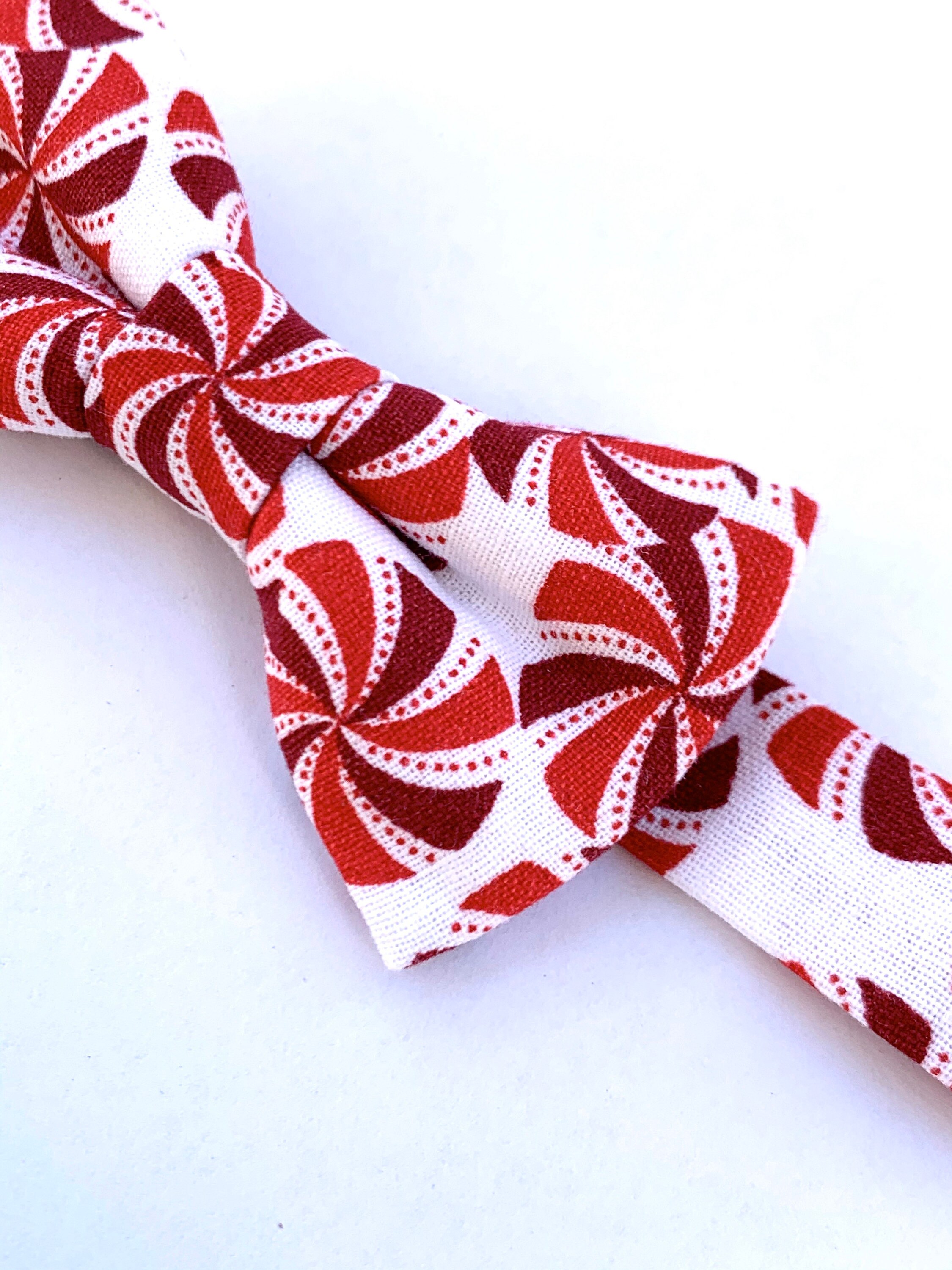 Peppermint Bowtie. Candy Cane Bow Tie. Red and White Bow Tie. Christmas ...
