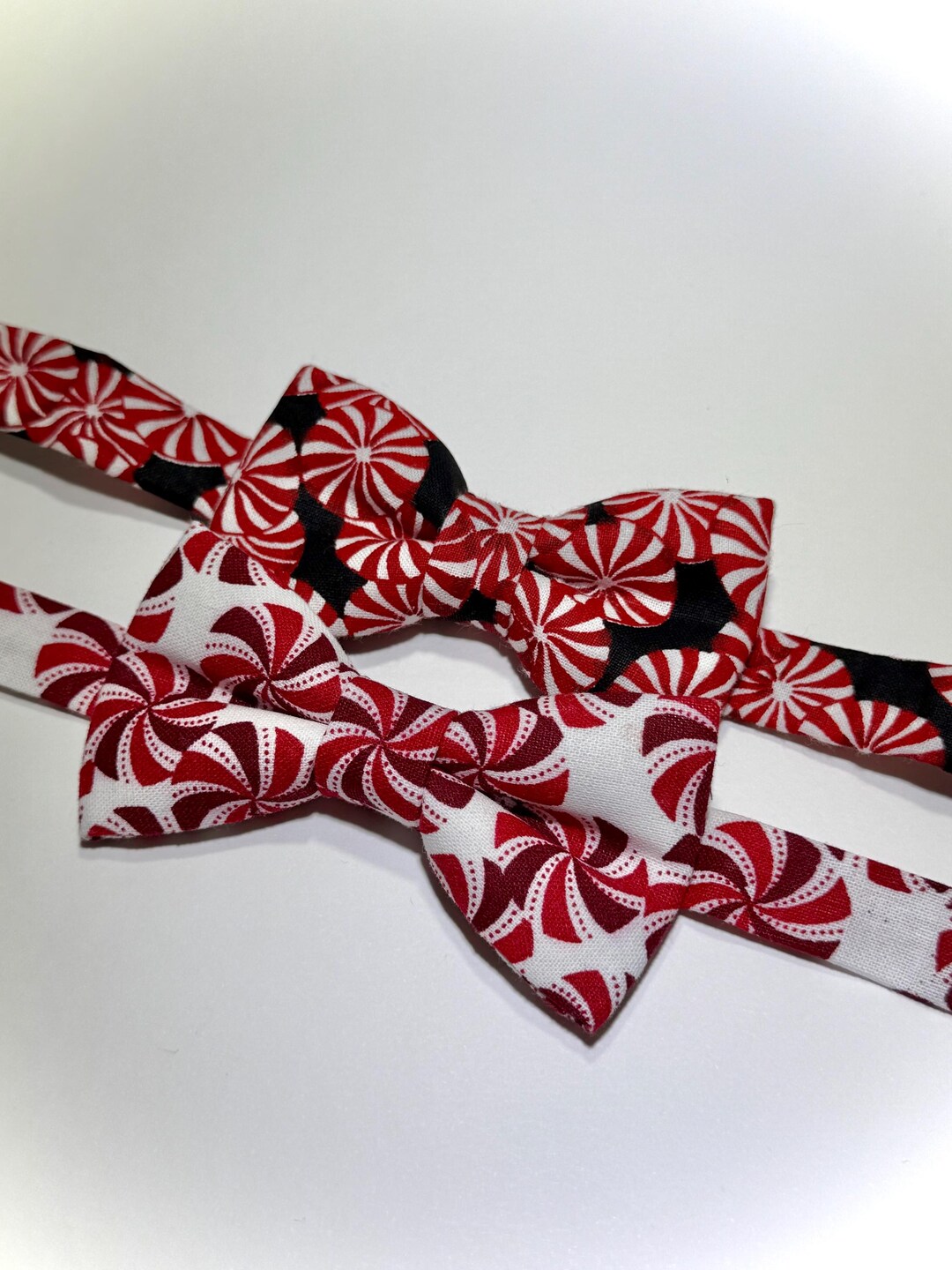 Peppermint Bowtie. Candy Cane Bow Tie. Red and White Bow Tie. Christmas ...