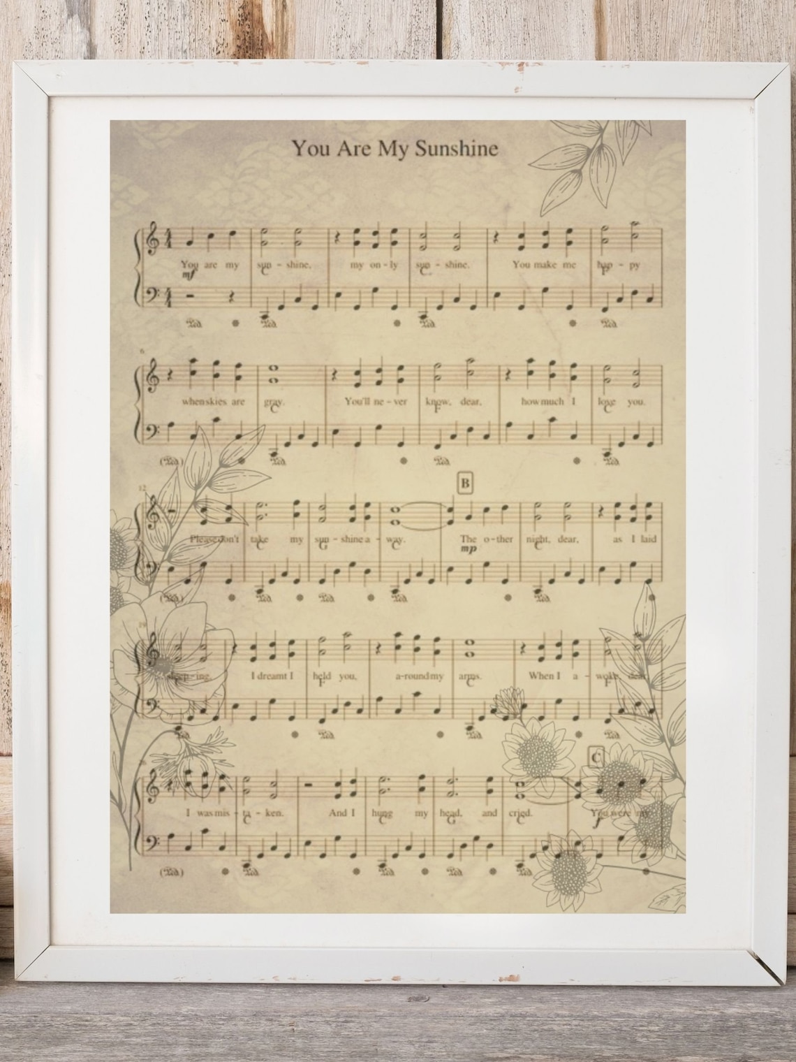 You Are My Sunshine Sheet Music Printable, Sheet Music, Sunshine, You ...