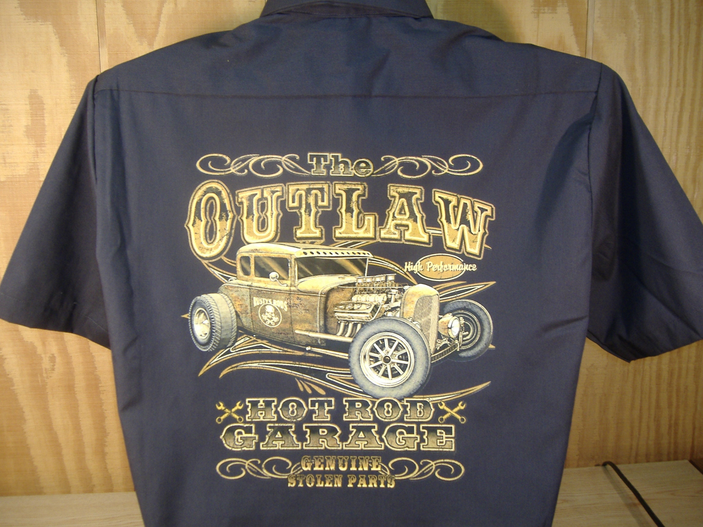 Outlaw Garage Auto Shop Hot Rod Rat Rod Work Shirt Sizes S-XXXL - Etsy