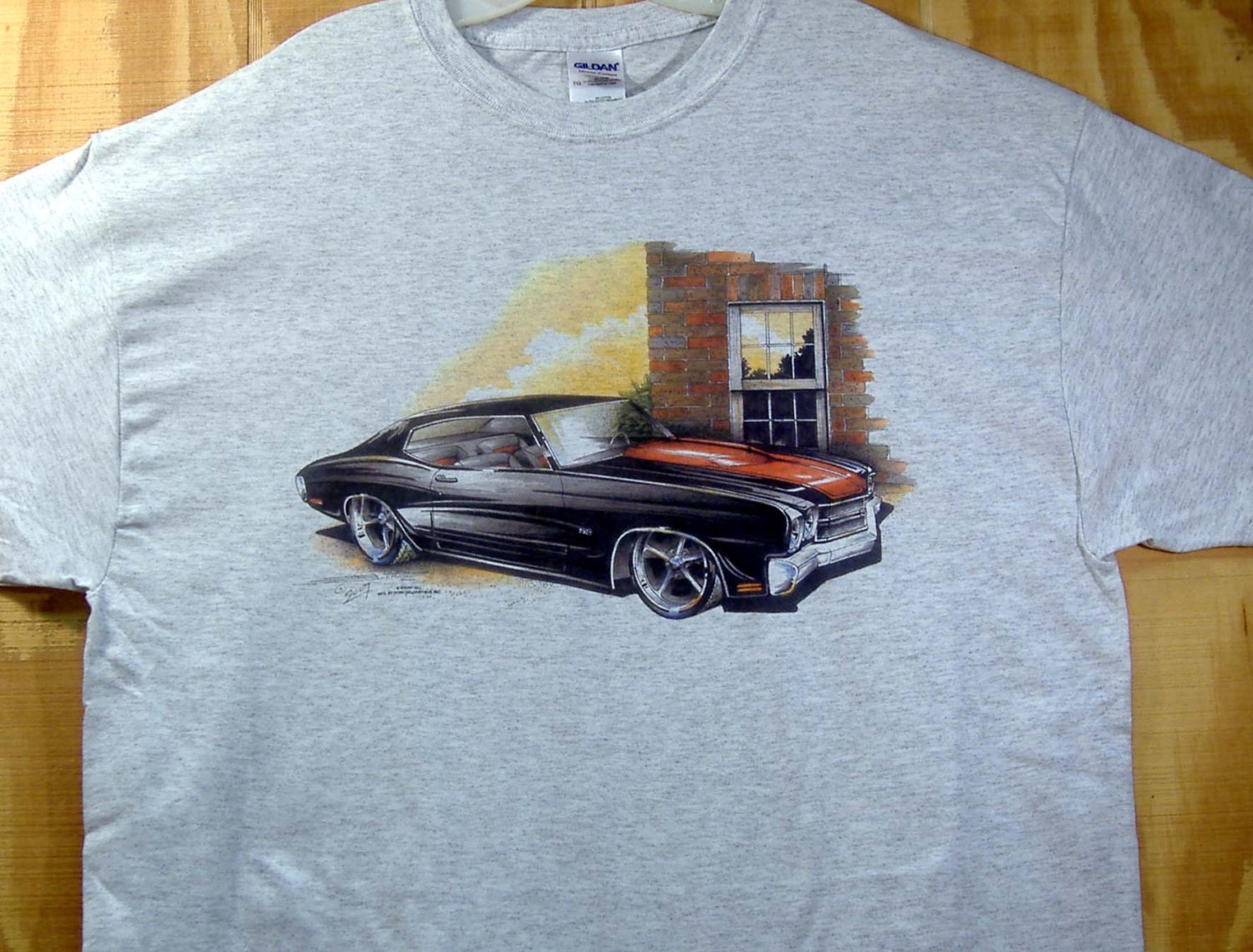 Chevy '70 Chevelle SS Super Sport Big Block Car T-shirt 100% Cotton S ...