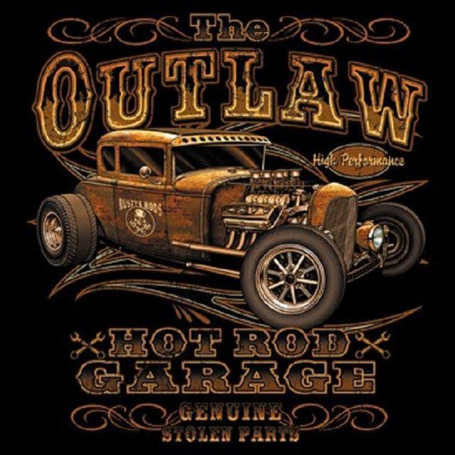 The Outlaw Garage Hot Rod Rat Rod T-shirt 100% Cotton S-XXXL - Etsy