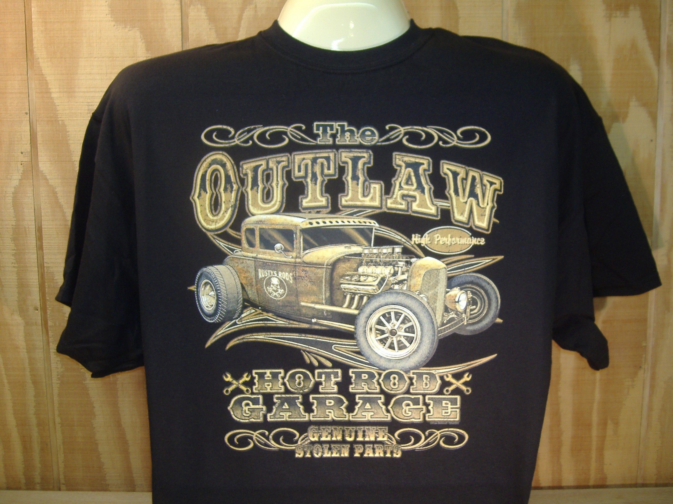 The Outlaw Garage Hot Rod Rat Rod T-shirt 100% Cotton S-XXXL - Etsy
