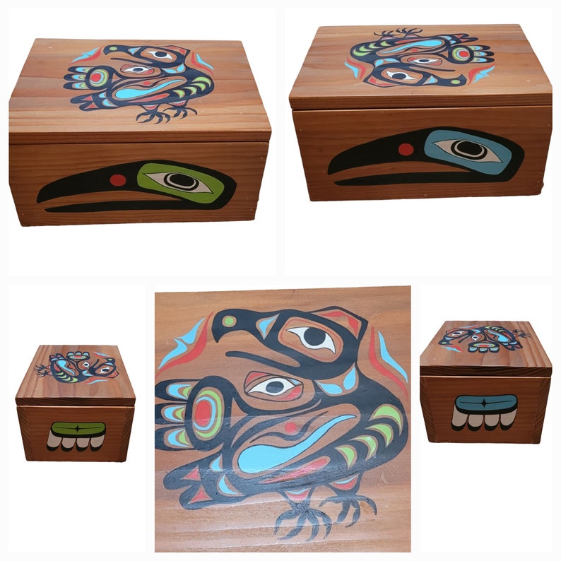 Native American Painted Box - Etsy