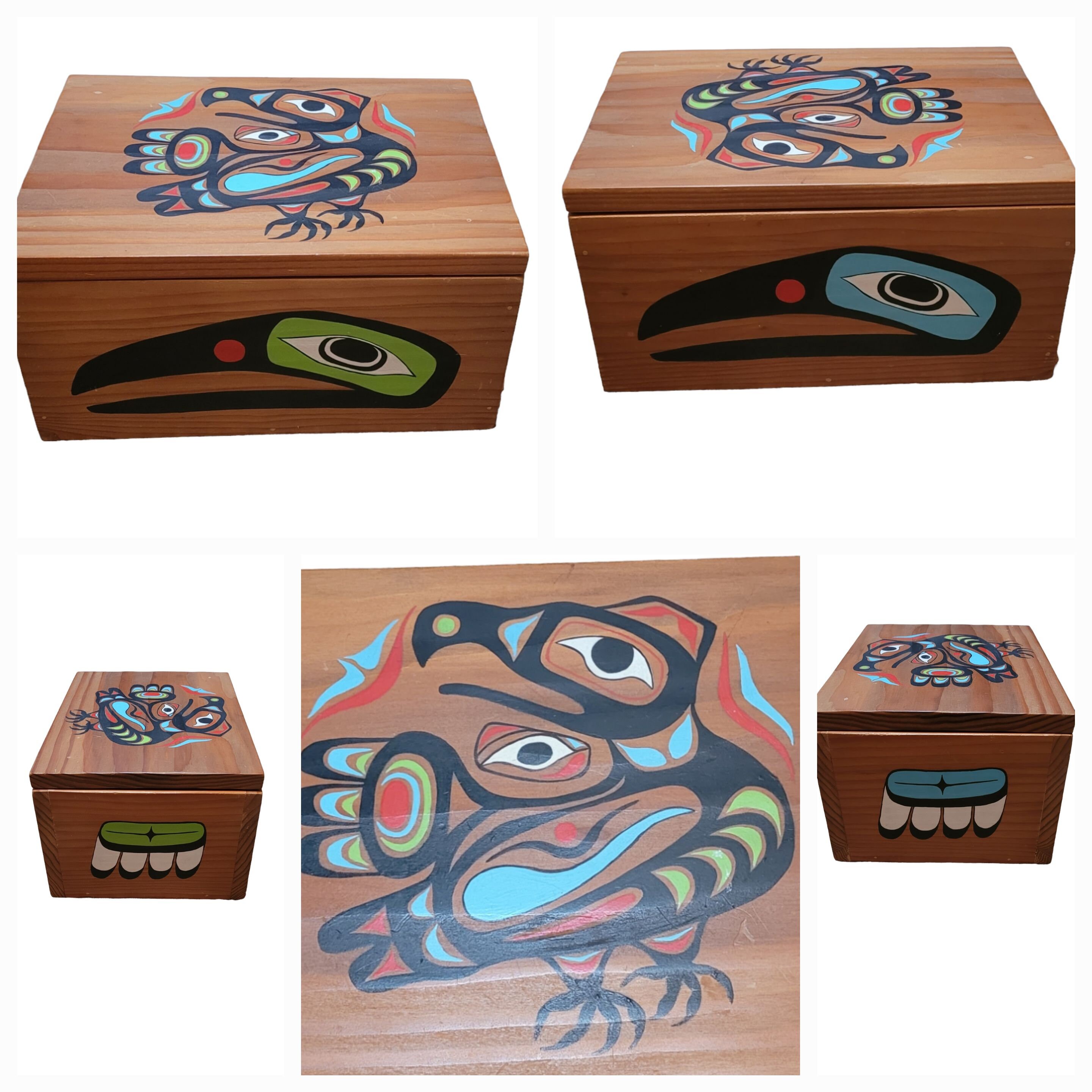 Native American Painted Box - Etsy