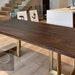 Charcoal Walnut Brass Trio Table - Etsy