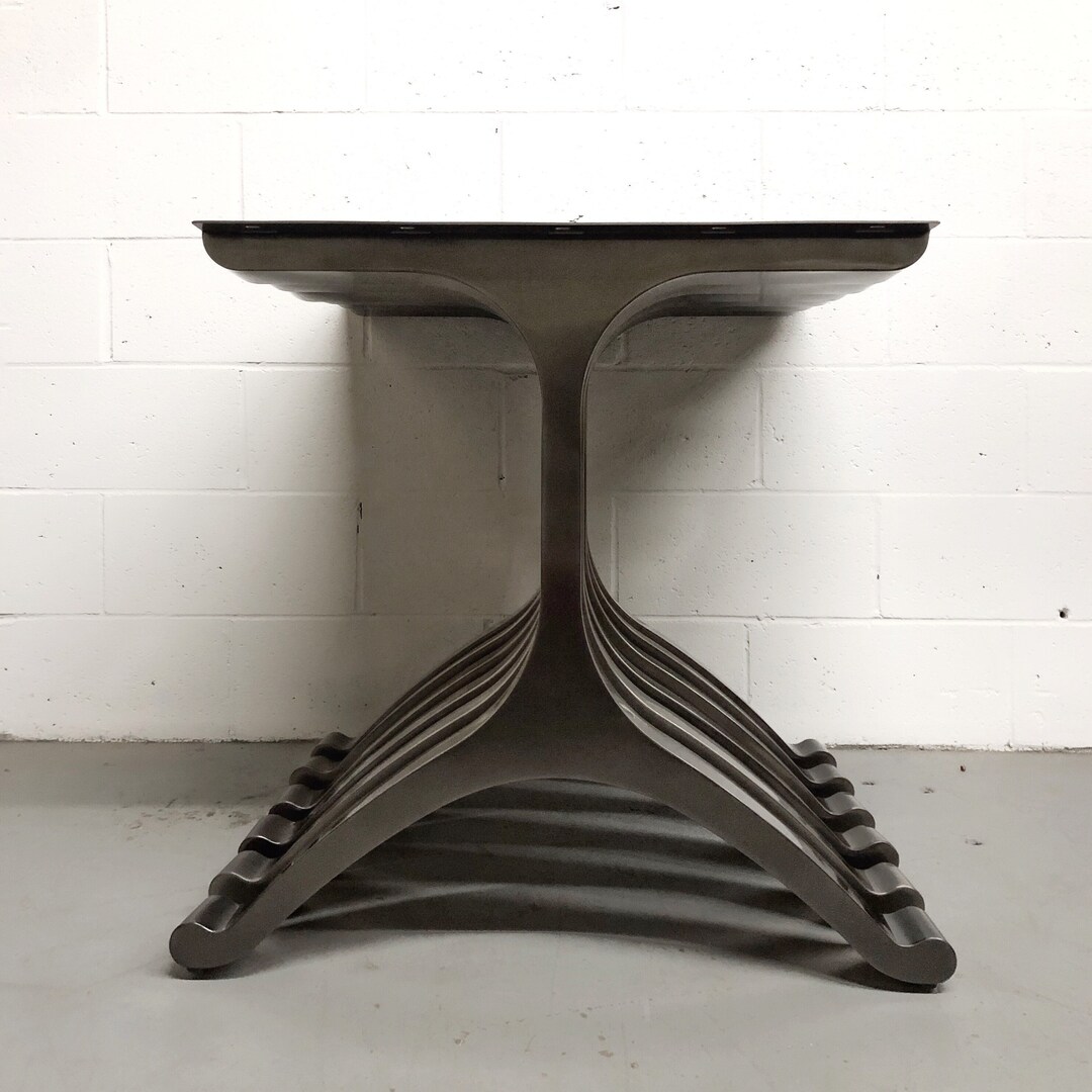 The Y Shape Wishbone Table Legs, Blackened Black Bronze STAINLESS STEEL ...