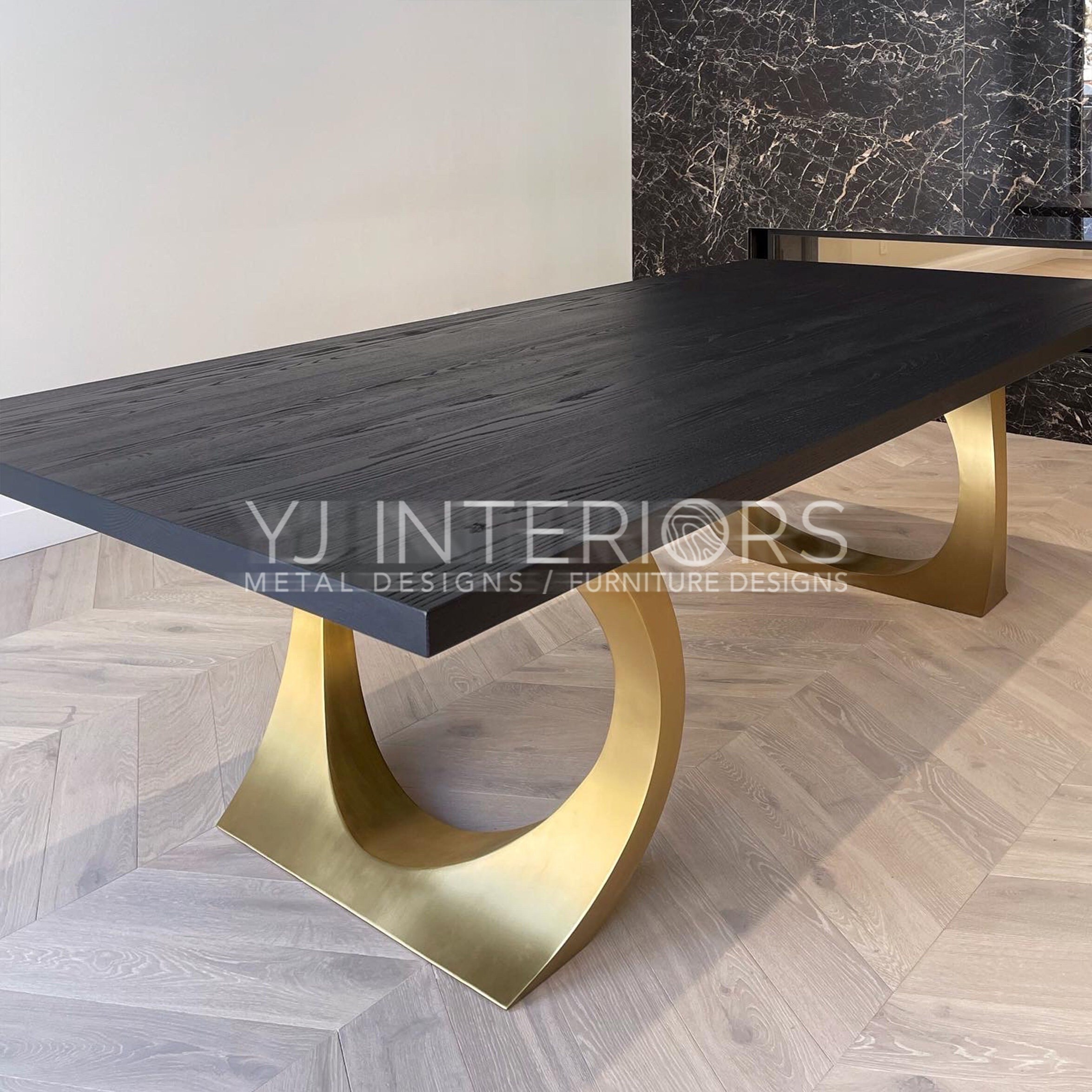 Carbon Black Halo Table - Etsy