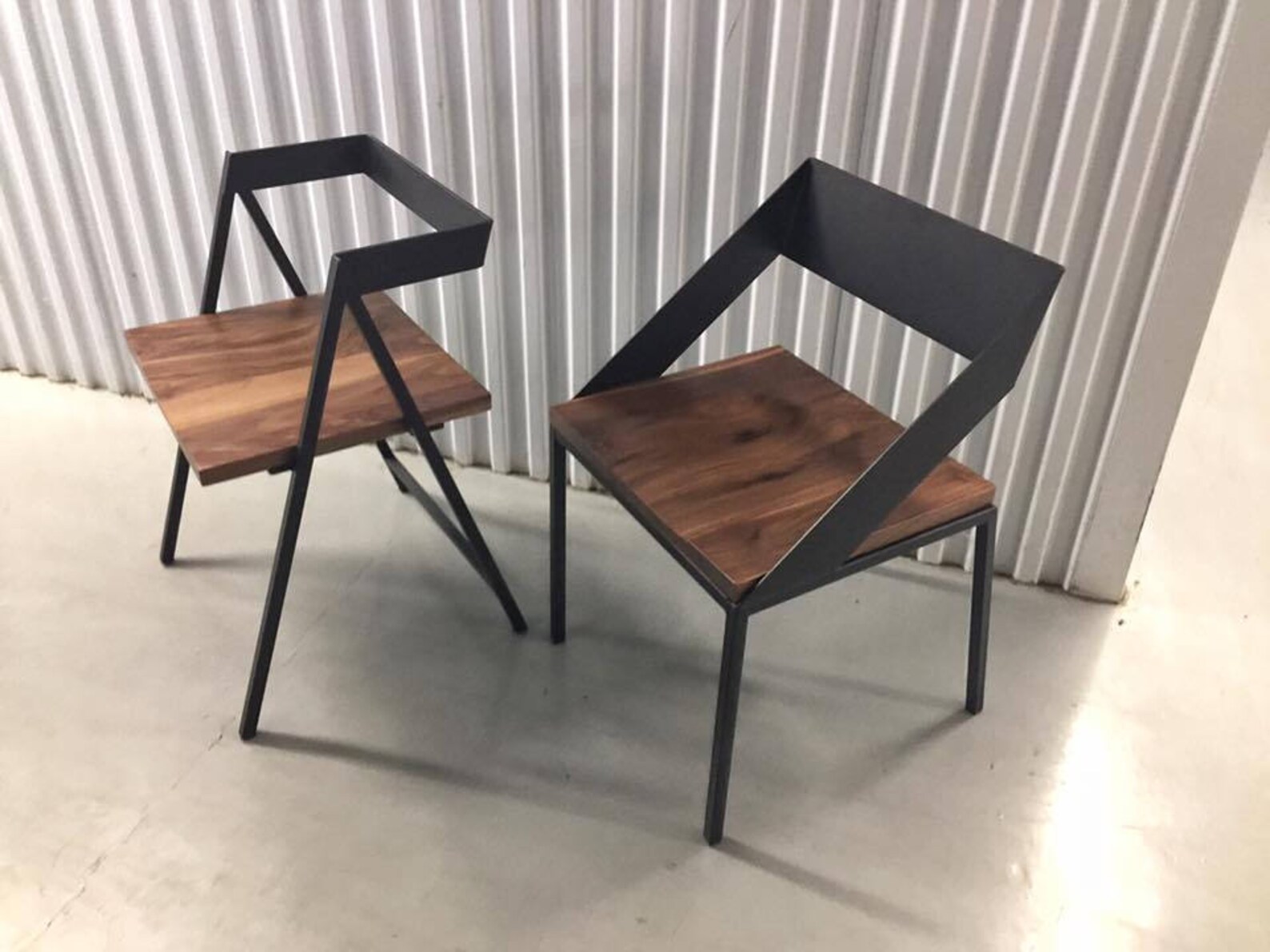 Buy Handcrafted Wood and Metal Frame Dining Chair model Name: Online in ...