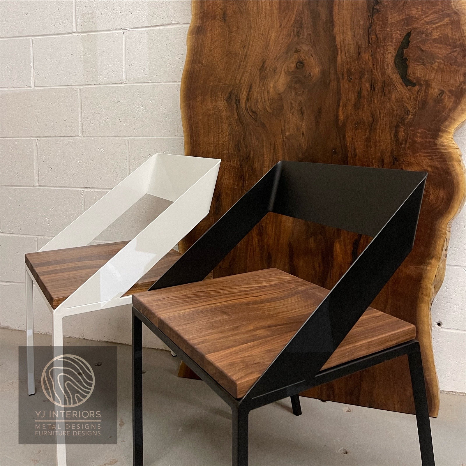 Handcrafted Wood and Metal Frame Dining Chair model Name: - Etsy