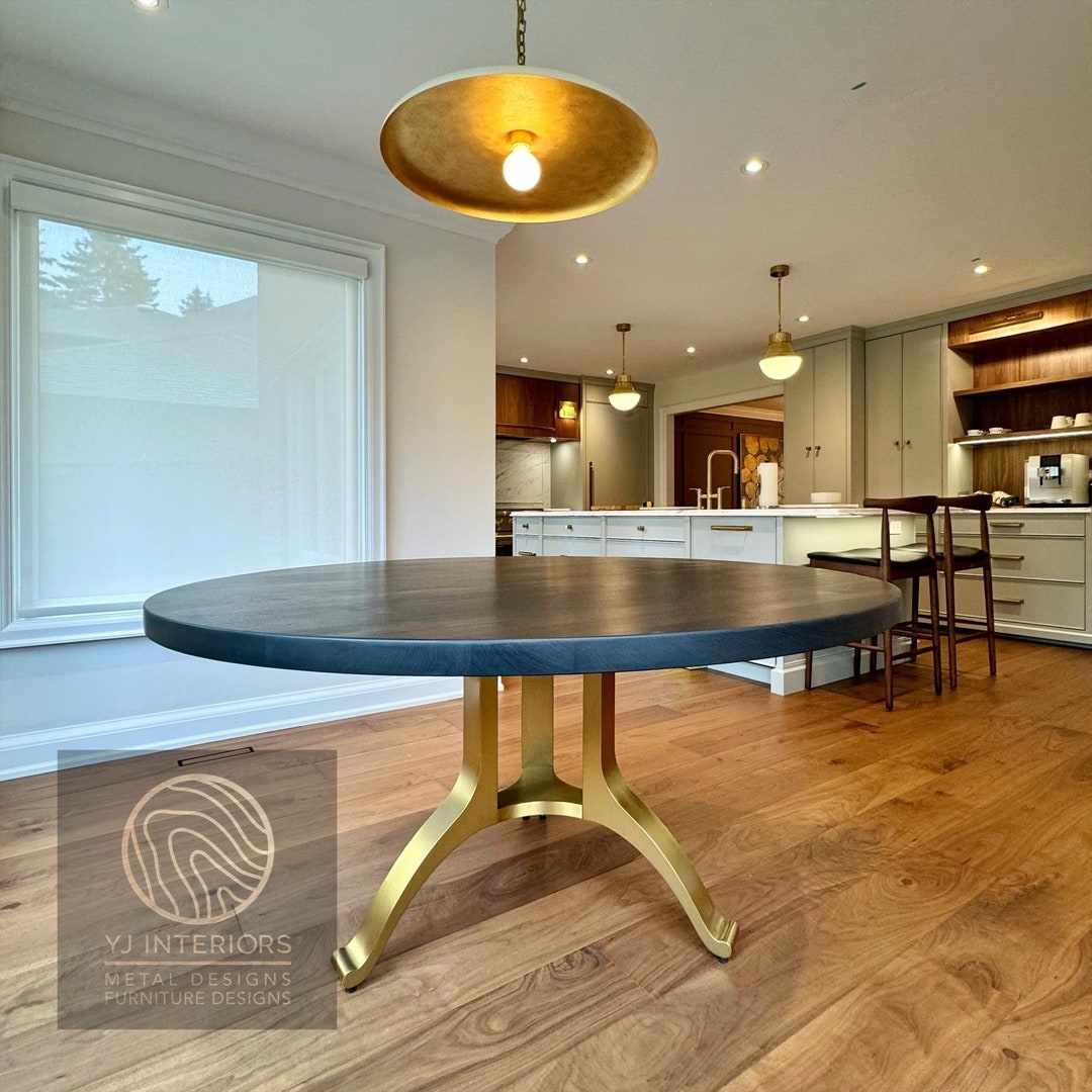 Stainless Steel Y-shape Tripod Table Legs: Satin Brass Finish - Etsy
