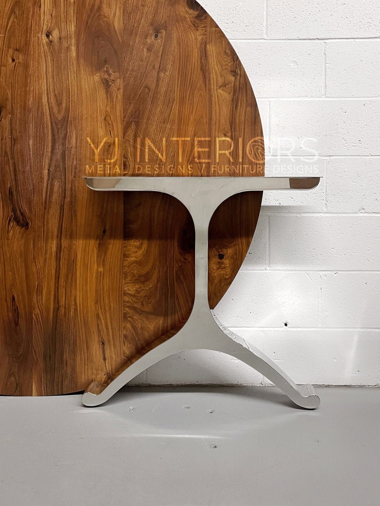 The Y Shape Wishbone Chrome Table Legs Shiny Legs Mirror - Etsy