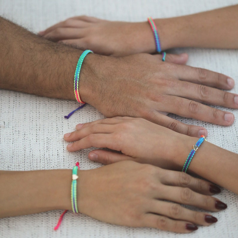 Colorful Family Matching Bracelets Waterproof - Etsy