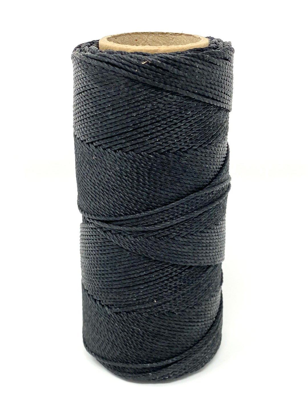 Black Linhasita Polyester Cord: 1.5mm Macrame Knotting Thread - Etsy