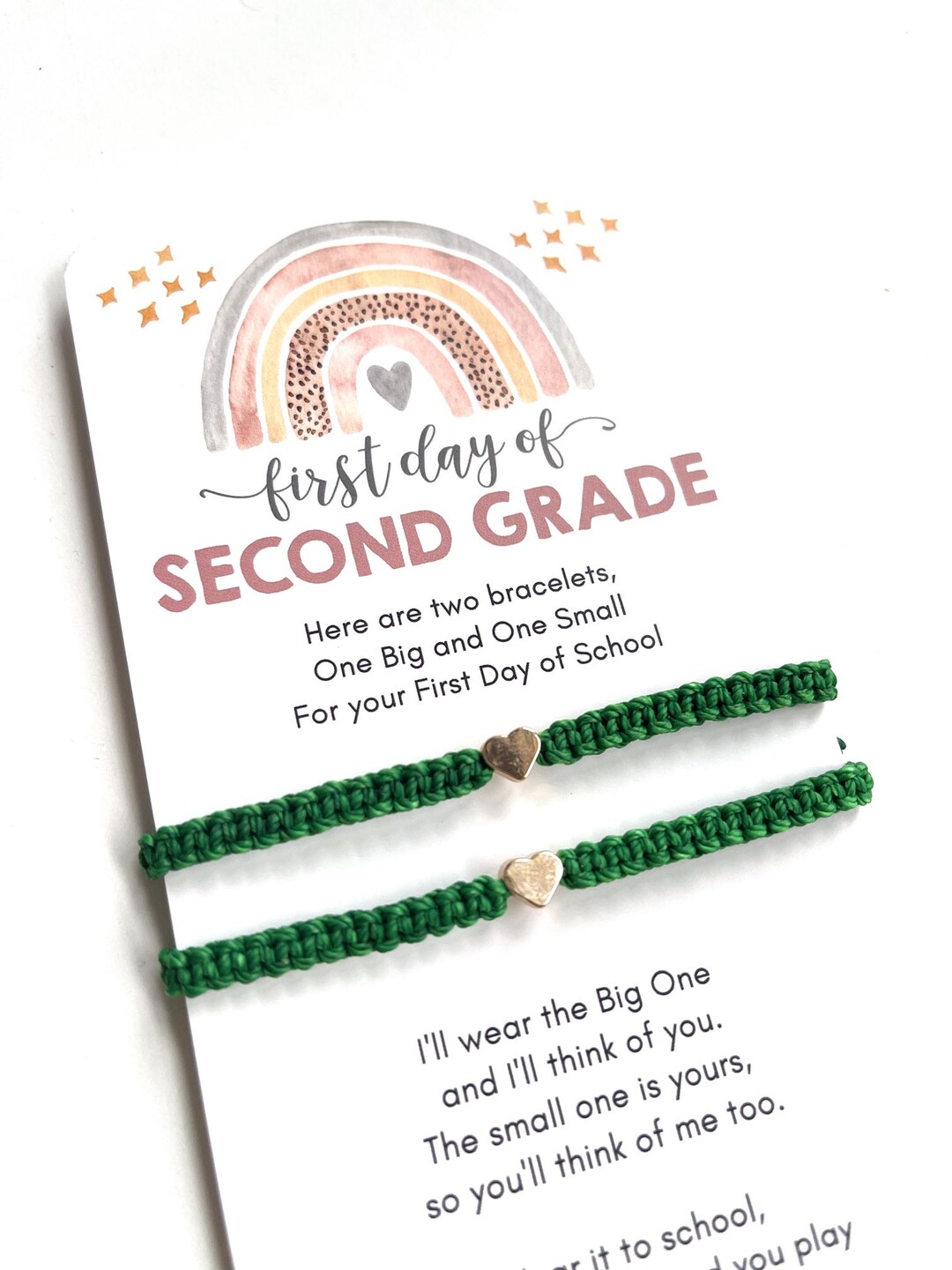 Second Grade First Day School, Mommy and Me Heart Braided Matching ...
