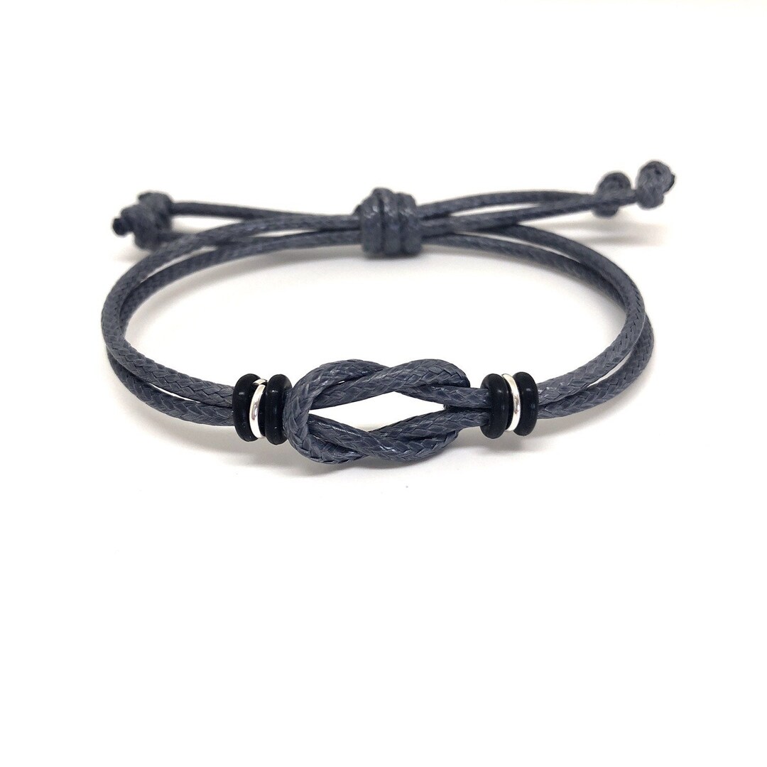 Sailor Nautical Celtic Knot Gray Bracelet - Etsy