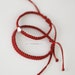 Couple Bracelets Silver Heart Dark Red Matching Bracelets - Etsy