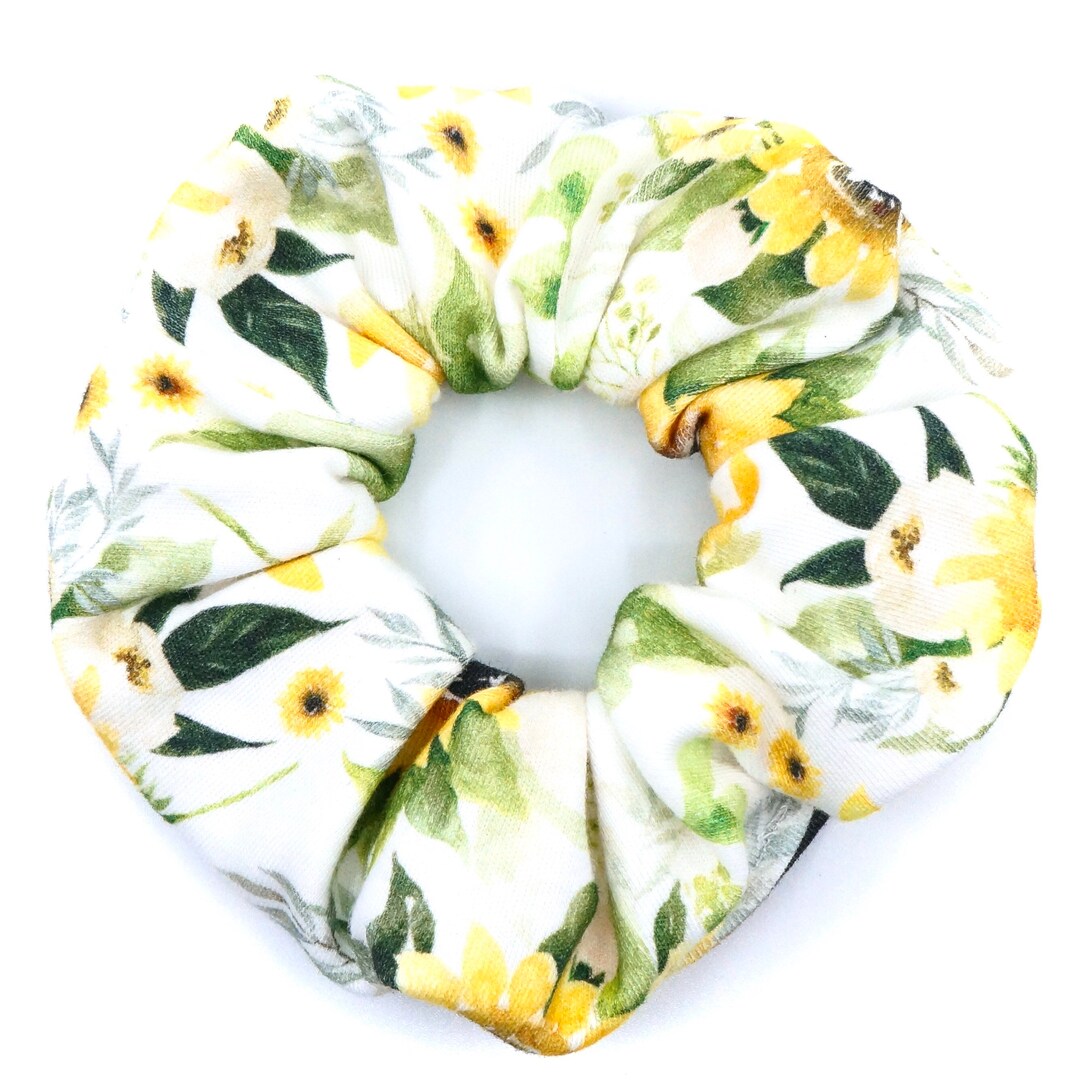 Sunflower II Scrunchie Flower Hair Accessories Gift for Her Sunflower ...