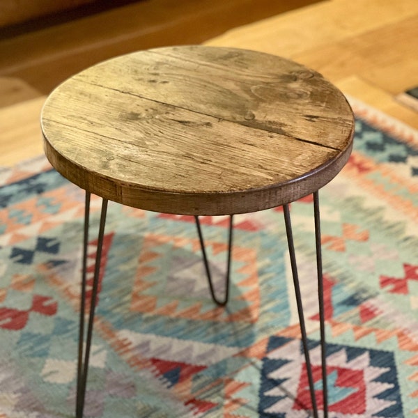 Rustic Side Table - Etsy UK