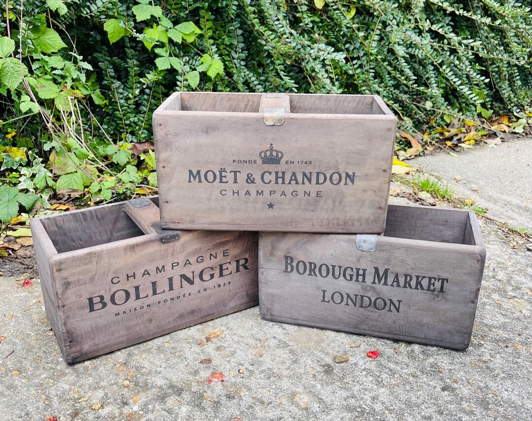 Rustic Wooden Box With Handle - Etsy UK