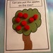 Apple Tree With Stickers Worksheets. - Etsy