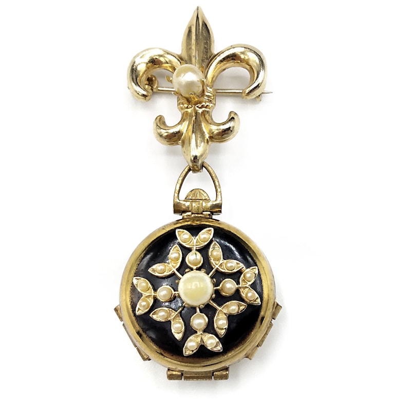 Vintage Coro Locket - Etsy