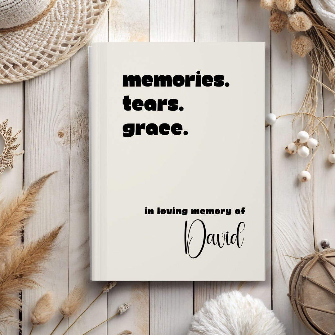 Loss of Loved One Teenage Girl Grief Journal, Personalized Sympathy ...
