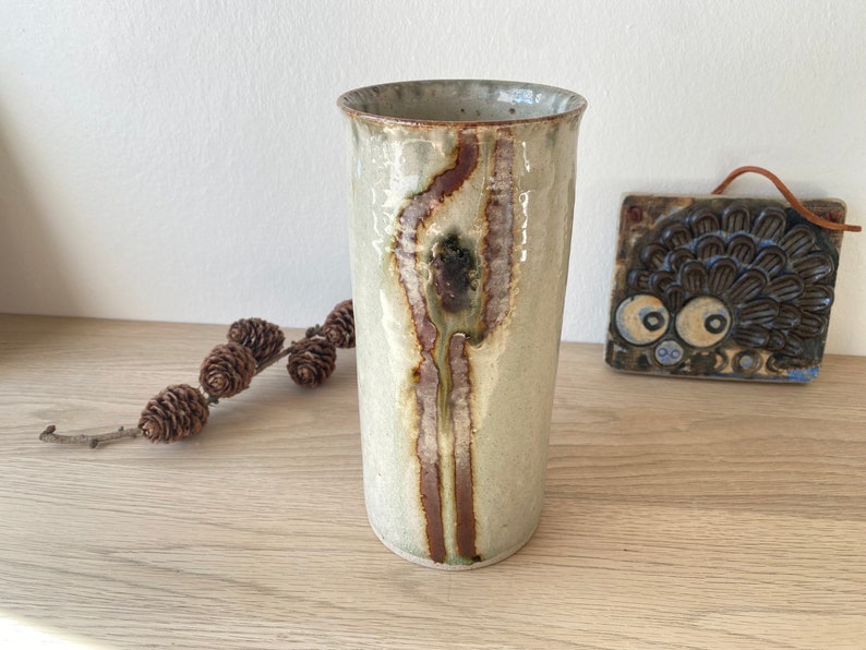 Vintage Mid Century Stoneware Vase Form Anne Stougaard and Peter ...