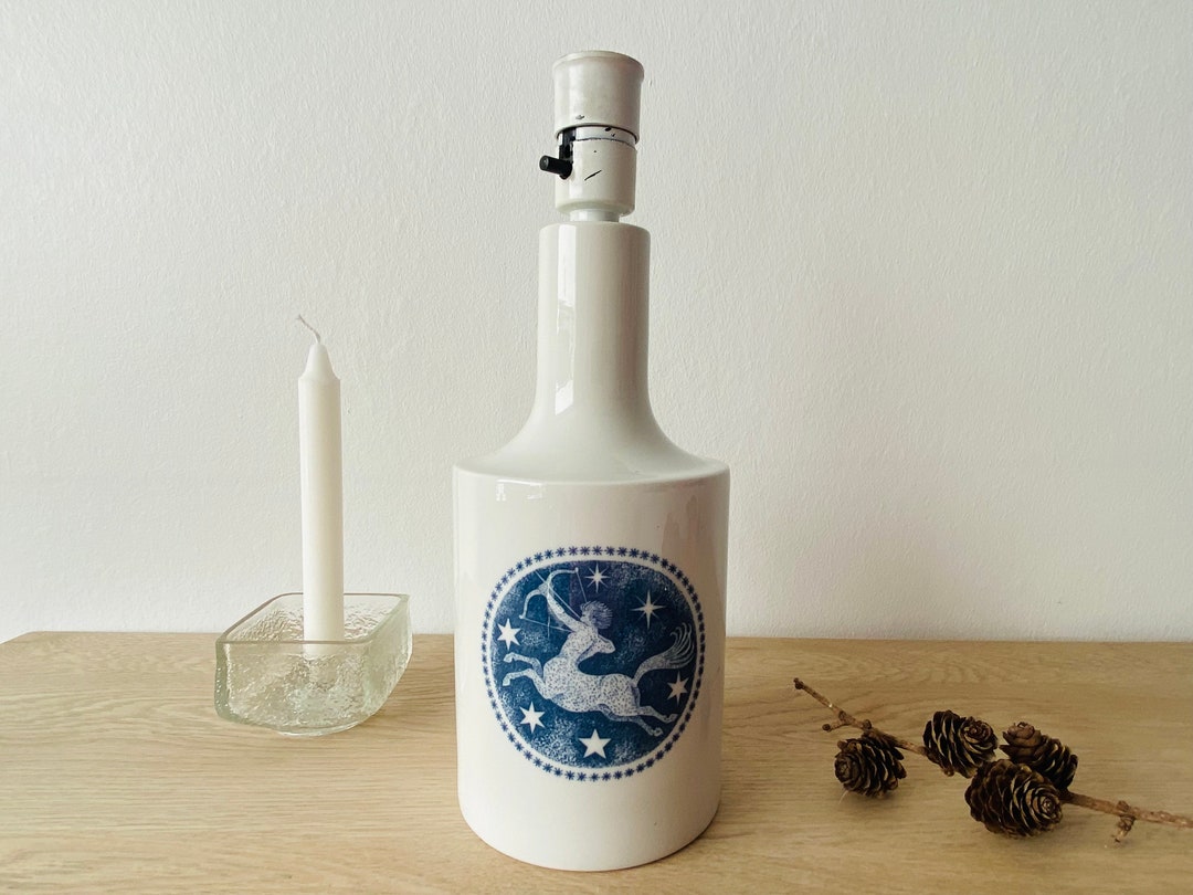 Royal Copenhagen Zodiac Sign Sagittarius Tabel Lamp Base 1970s, Denmark ...