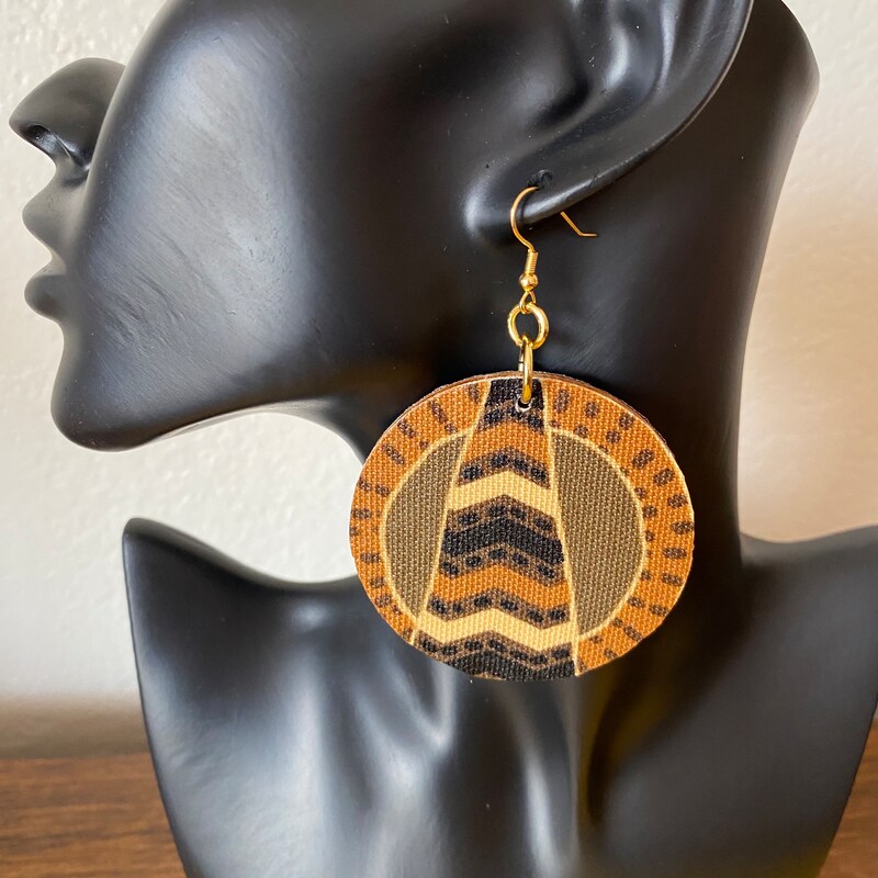 African Print Earrings - Etsy