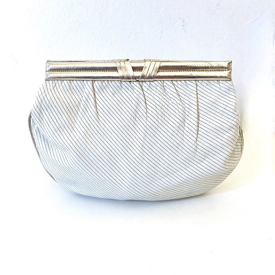 80s BARBARA BOLAN Shoulder Bag/clutch Vintage Prom Wedding Bag Working ...