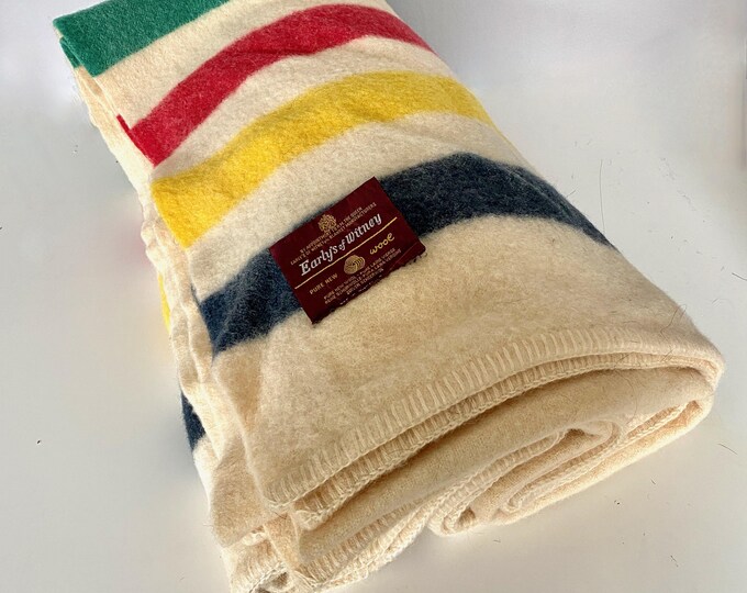 Vintage Whitney Blanket Wool Blanket Early's of Whitney 100% Wool ...