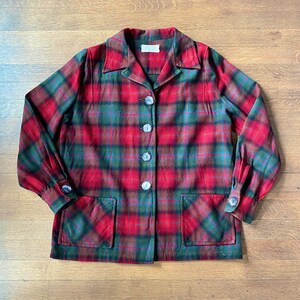 1960s Pendleton 49er Jacket Vintage 60's Wool Jacket Plaid Wool Jacket ...