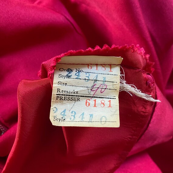 1960s Red CHA CHA Dress Wiggle Cocktail Miss Brooks D… - Gem