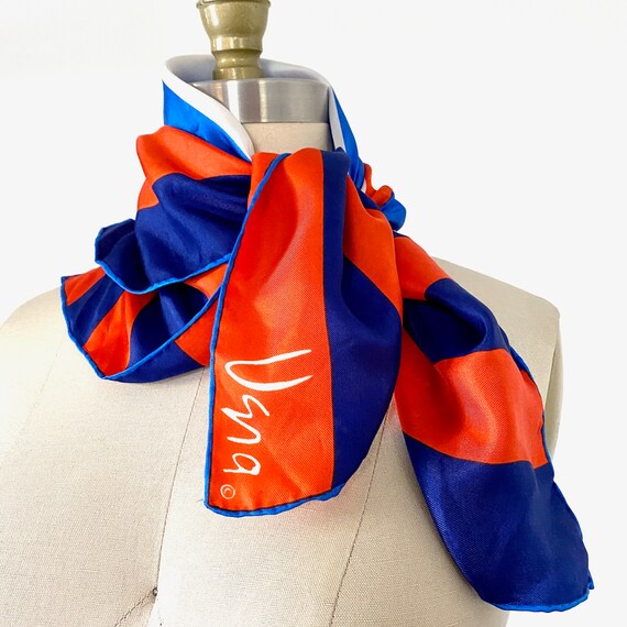 1970 Vera Neumann Graphic Original Scarf Vera Scarf V… - Gem