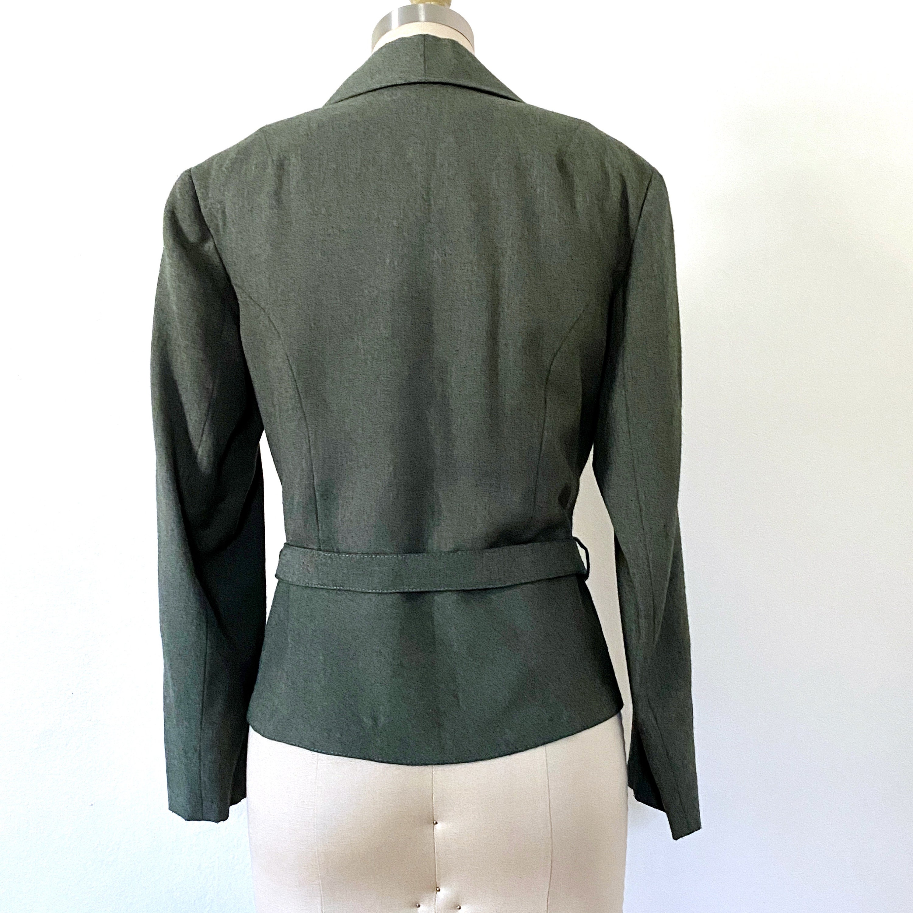 1940s Victory Suit Jacket Pin up Girl Gray Green Wool Flannel - Etsy