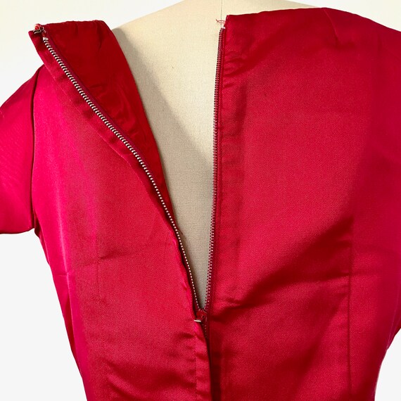 1960s Red CHA CHA Dress Wiggle Cocktail Miss Brooks D… - Gem