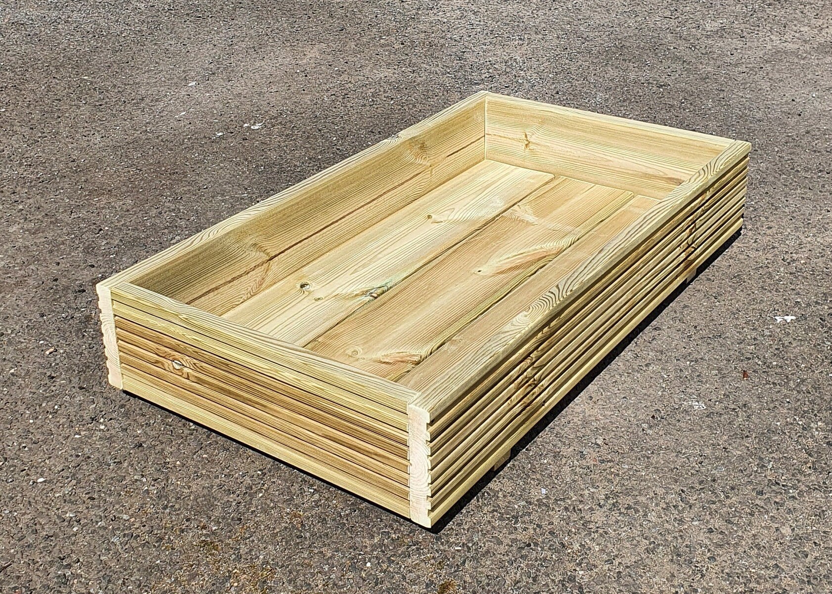 Hand Made Wooden Planting Box Made From Tanalised Decking Timber. - Etsy