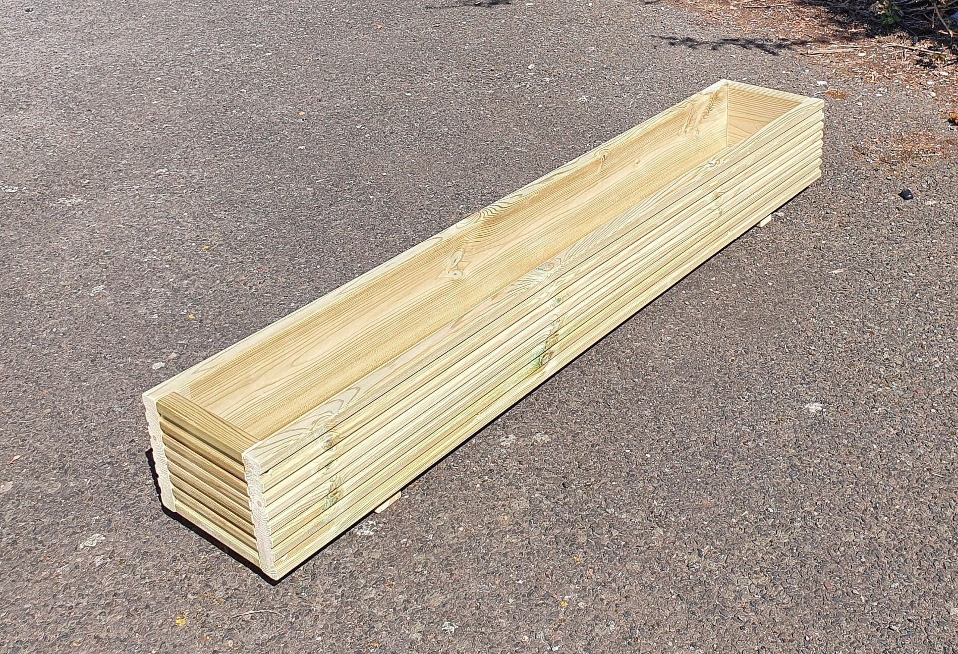 Hand Made Wooden Planting Box Made From Tanalised Decking Timber. - Etsy